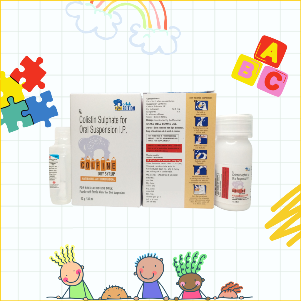 COLISTIN SULPHATE 12.5MG | Colfine Dry Syrup Manufacturer, Supplier ...