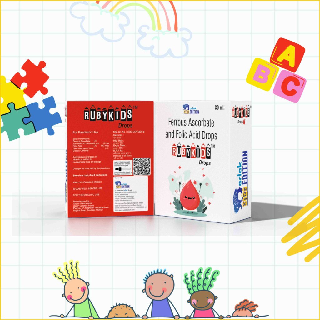 Ferrous Ascorbate equivalent to elemental Iron 10 mg, Folic Acid IP ...